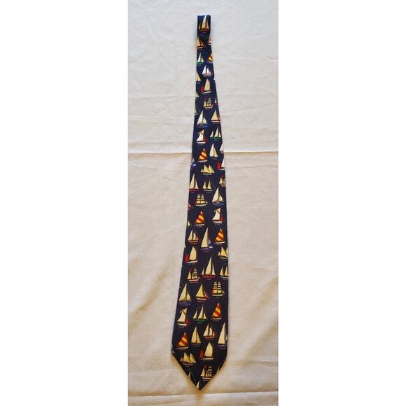 Alynn Neckwear | Accessories | Vintage Navy Name That Boat Sailboat ...